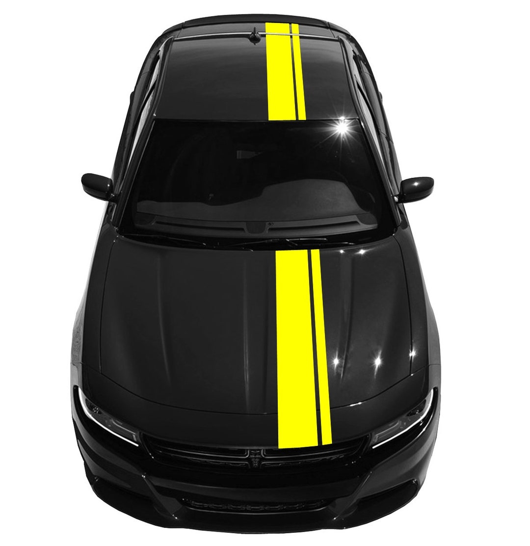 Clausen's World - 2" & 8" Double Offset Racing Stripes Vinyl Decal ...