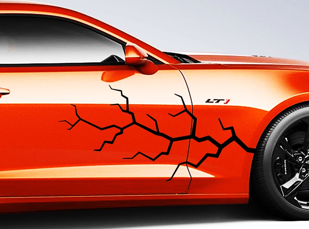 Clausen's World New Design - LIGHTNING BOLT Vinyl Decal Racing Stripes ...