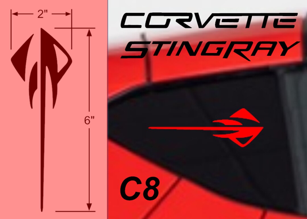 Clausen's World STINGRAY Vinyl Decal 2" X 6" Qty 4 - Compatible With ...