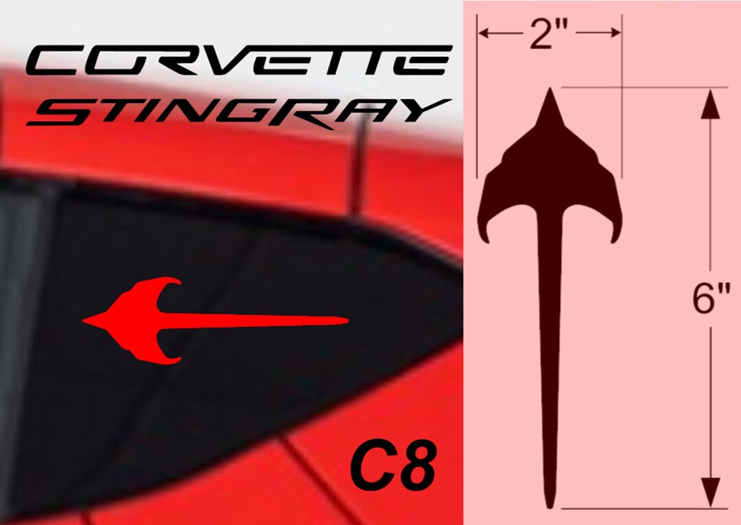 Clausen's World NEW Design - STINGRAY Vinyl Decal 2" X 6" Qty 4 ...