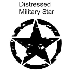 Clausen's World - Distressed US ARMY Military STAR Hood Door Vinyl ...