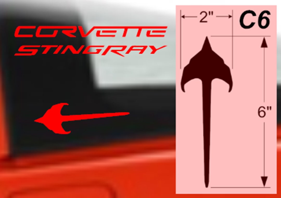 Clausen's World NEW Design - STINGRAY Vinyl Decal 2" X 6" Qty 4 ...