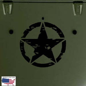 Clausen's World - Distressed US ARMY Military STAR Hood Door Vinyl ...