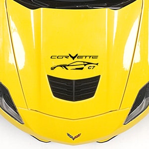 Clausen's World - New Corvette Text Design Blackout Quality Vinyl Decal ...