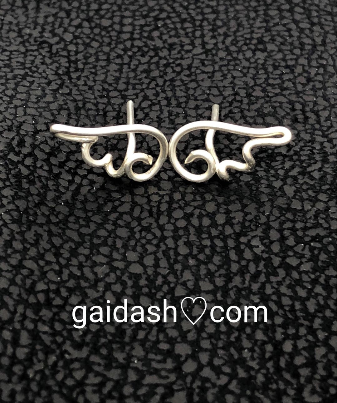 Angel Wing Earrings.sterling Silver WIRE Wings,silver Angel Wire Wings ...