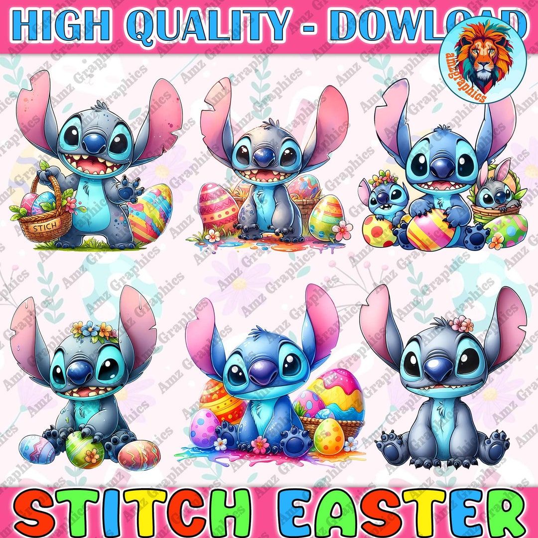 6 Funny Friends Easter Cartoon Png Bundle, Cartoon Easter Png, Happy ...