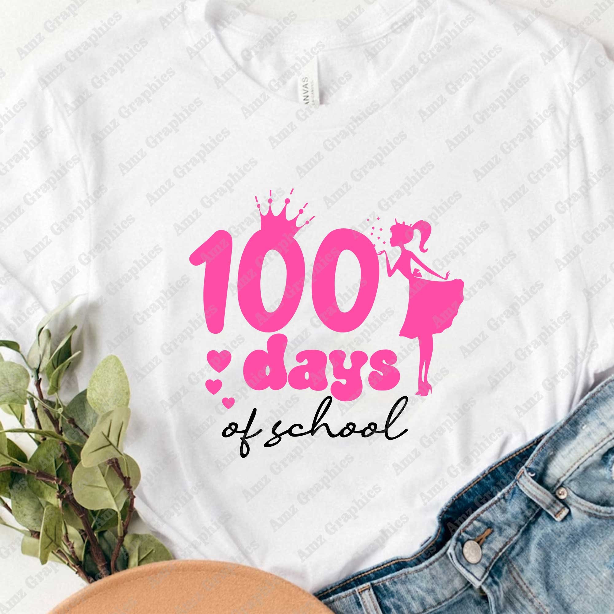 Pink Doll 100 Days Of School Svg Pink 100th Days School Svg Movie 100