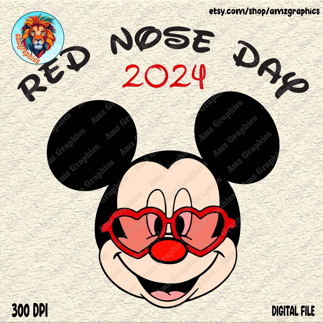Mouse Cartoon Red Nose Day Png, Red Nose Cartoon Png, Cute Mouse ...