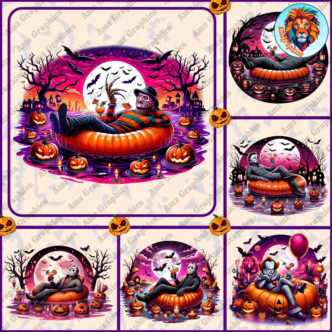 BUNDLE Halloween is A Lifestyle Png, Cute Summerween Png, Spooky Summer ...