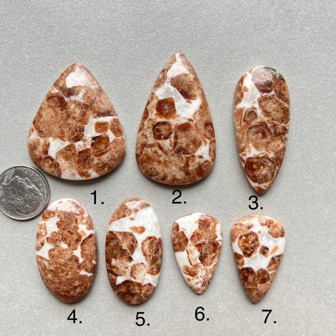 GARNET in LIMESTONE, Rare Gemstone, Garnet in Limestone Cabochons ...