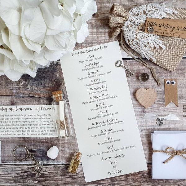 Groom to Bride Gift Wedding Day - Etsy