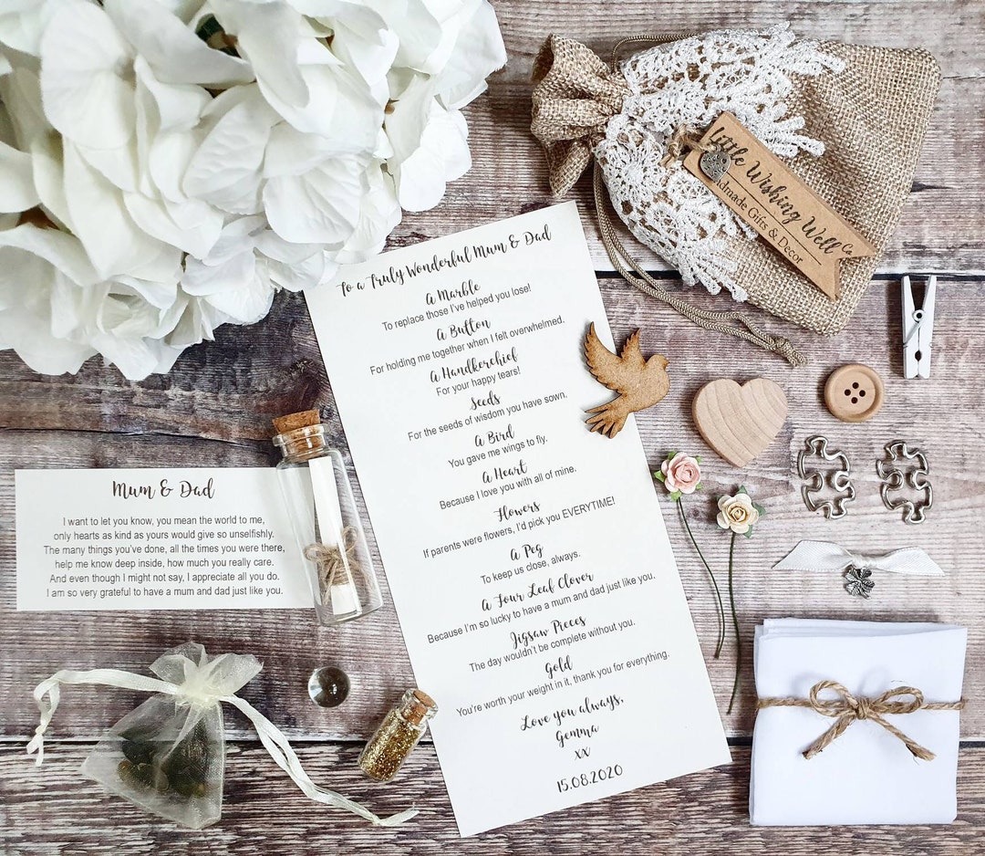 Parents of the Bride Gift | Wedding Gift for Parents | Grooms Parents ...