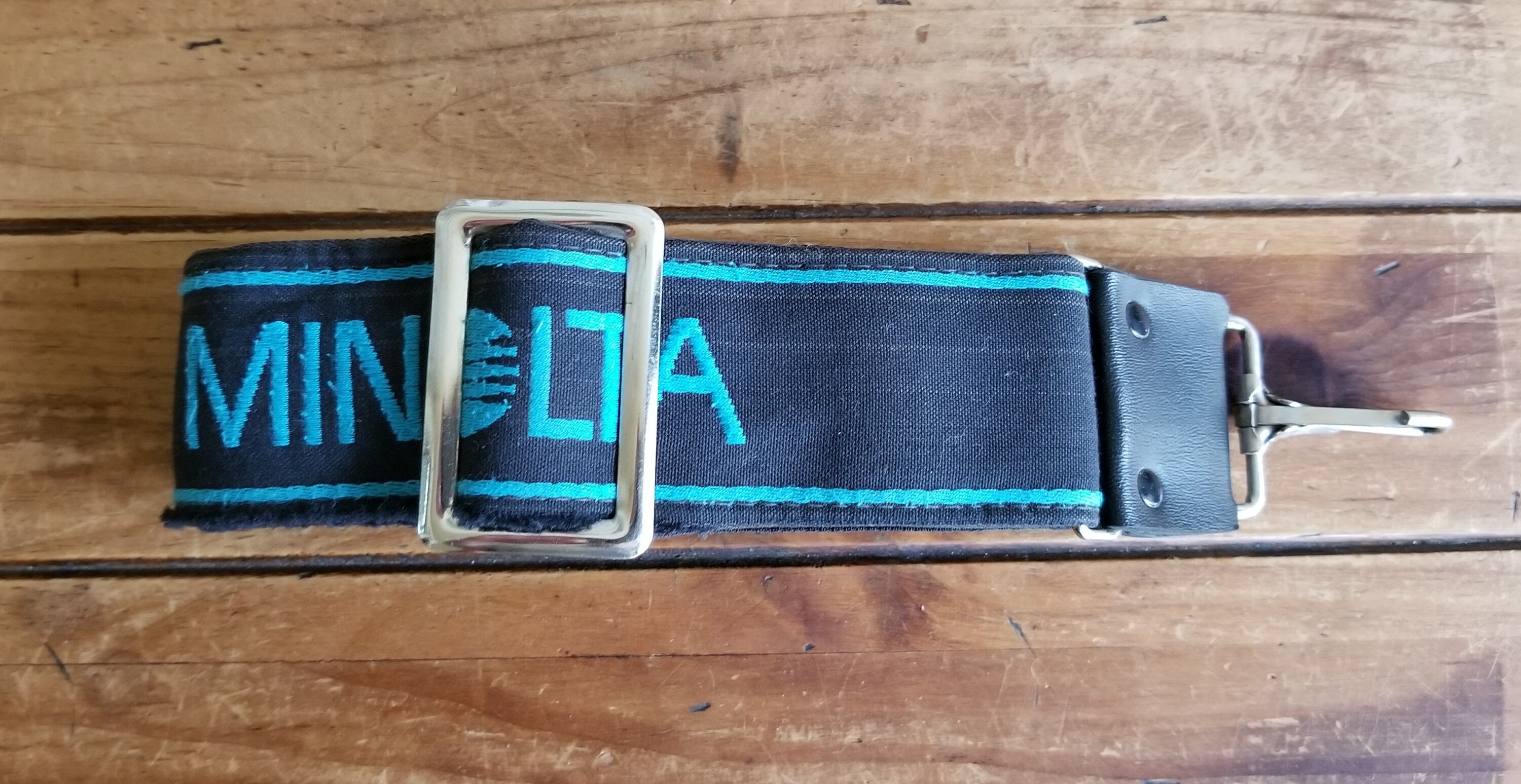 Vintage Minolta Leather & Cloth Adjustable Camera Strap - Vintage 1980s ...