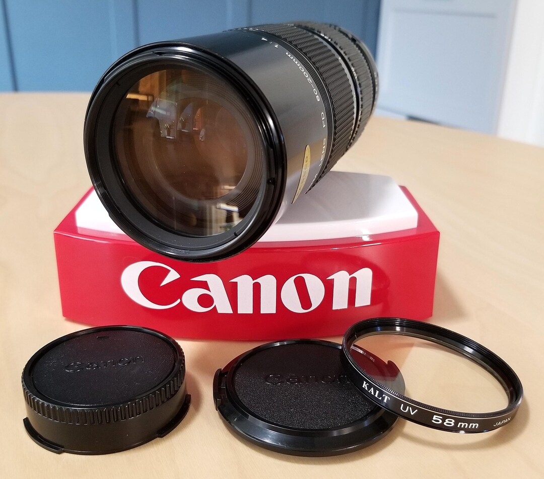 Classic Canon NFD 80-200mm F/4 Zoom Lens W/ Canon Lens Caps, Kalt UV ...