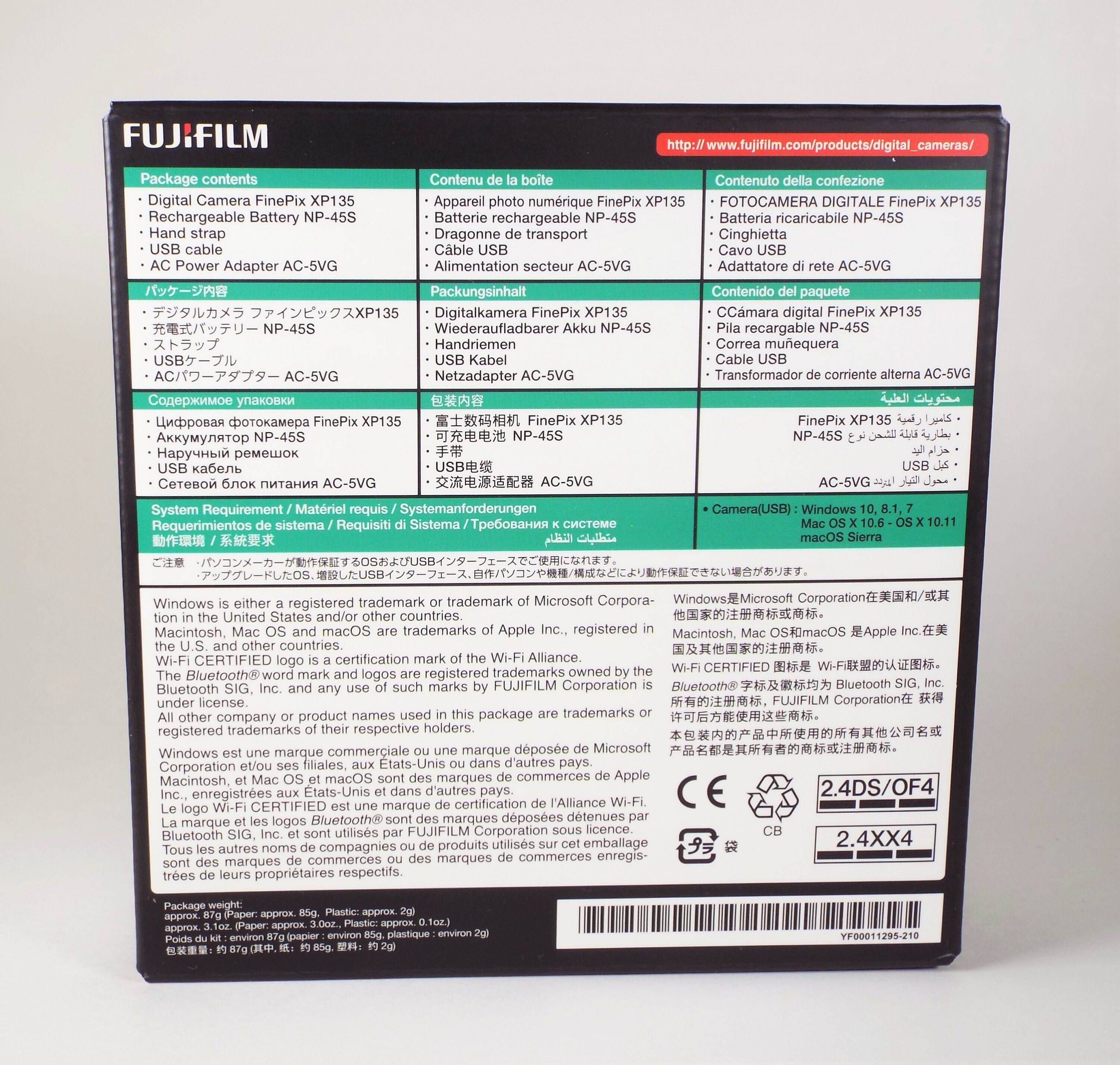 Fujifilm FinePix XP135 Waterproof Digital Action Camera Set - New in the Box - 16MP - Dark ...