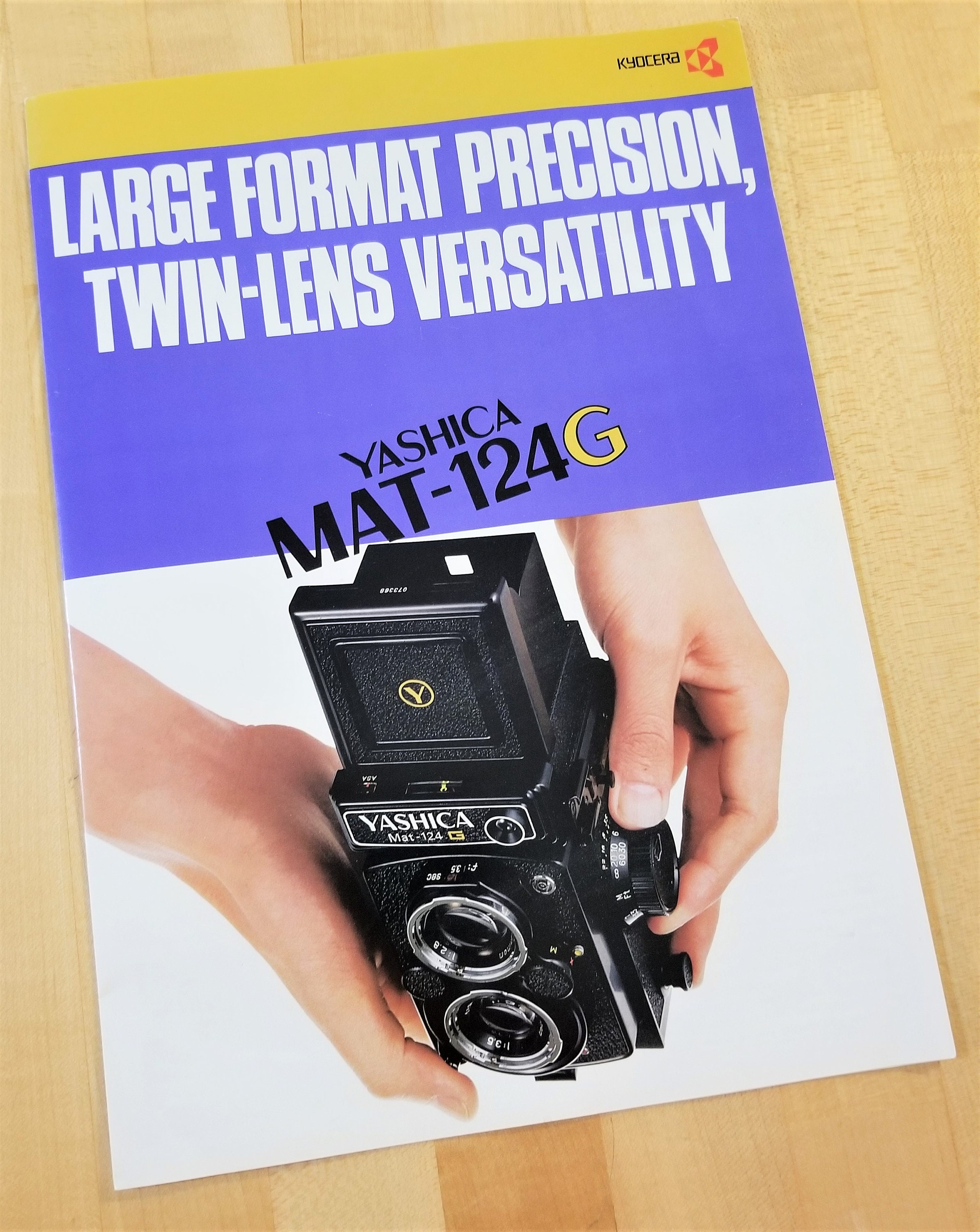 Rare Yashica Mat-124G 6x6 TLR Camera Sales Brochure - English, Large ...