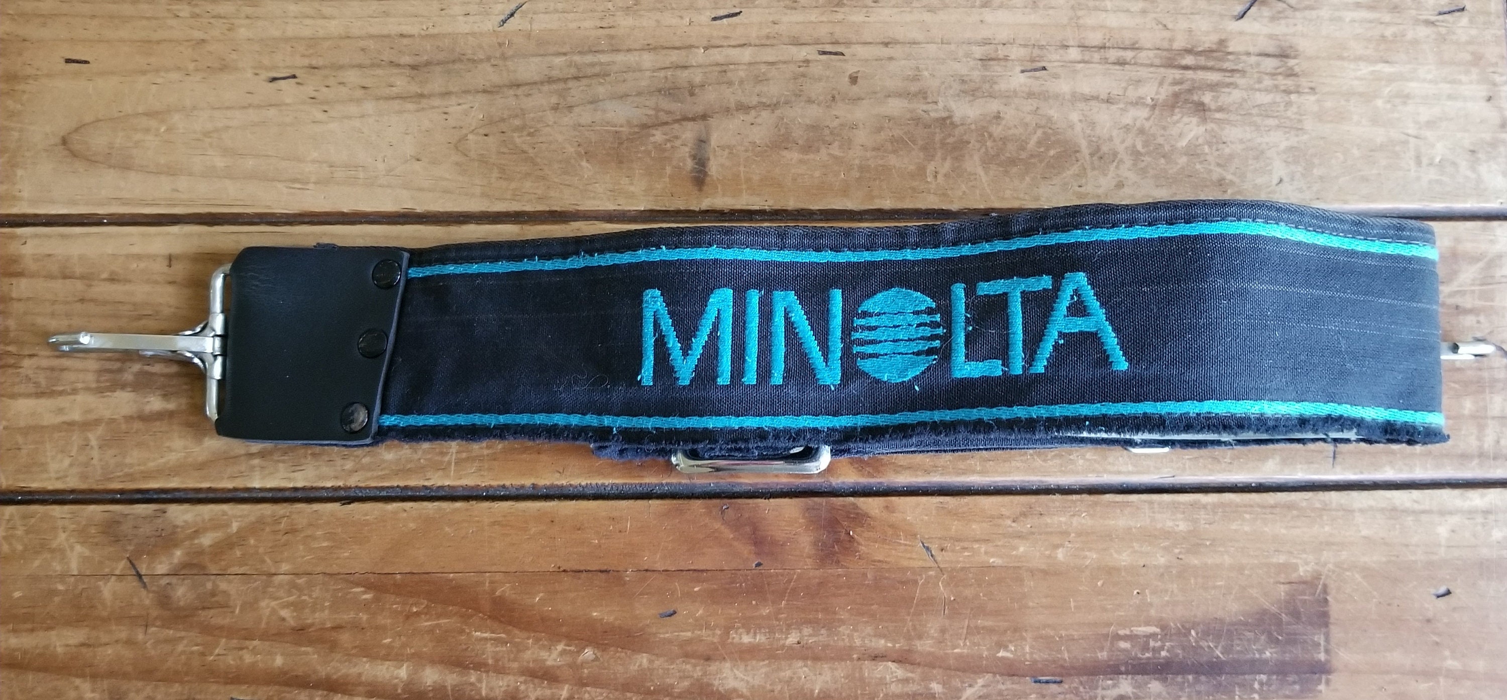 Vintage Minolta Leather & Cloth Adjustable Camera Strap - Vintage 1980s ...