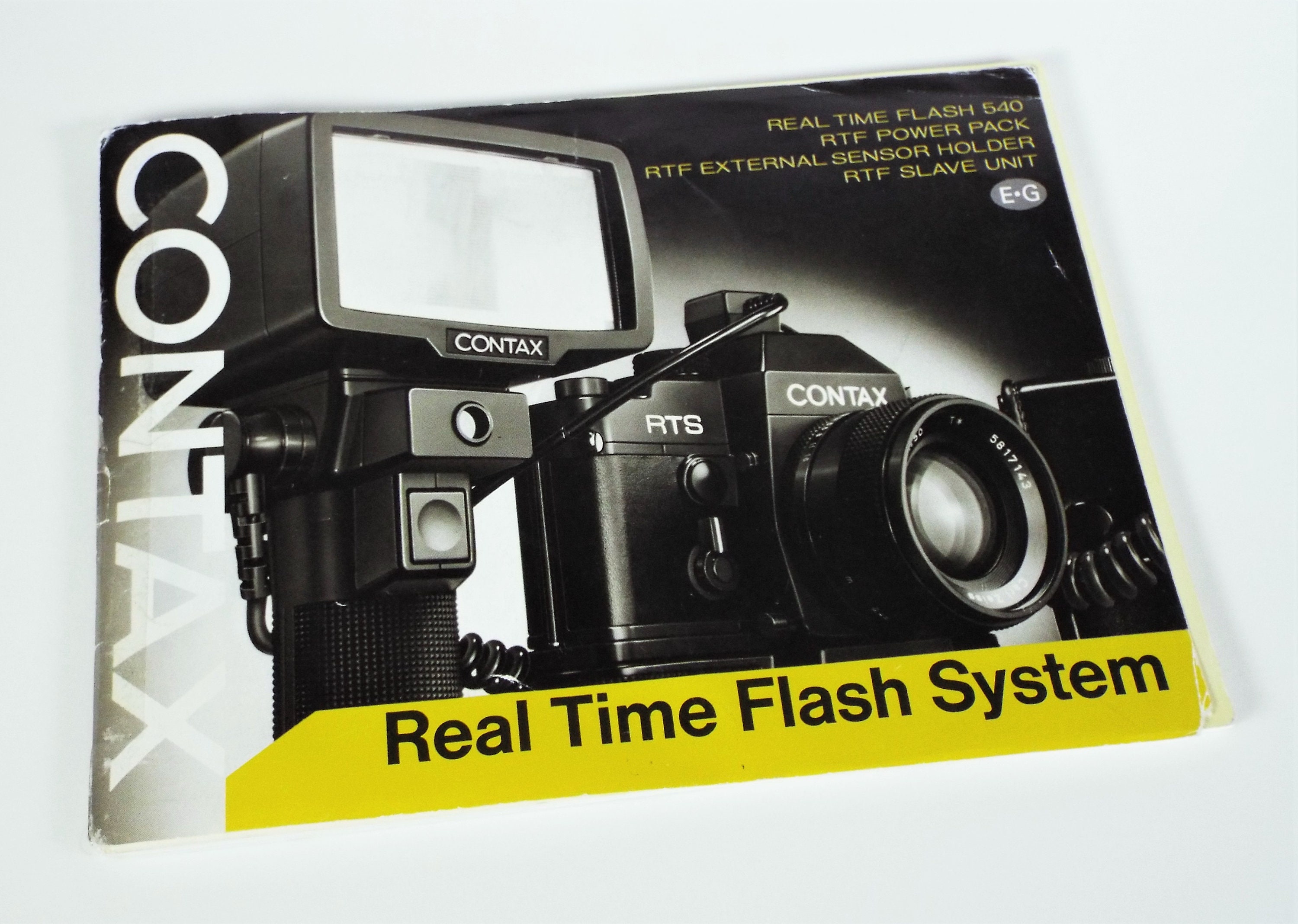 Vintage Original 1977 Contax RTS Real Time Flash System 540 Instruction ...