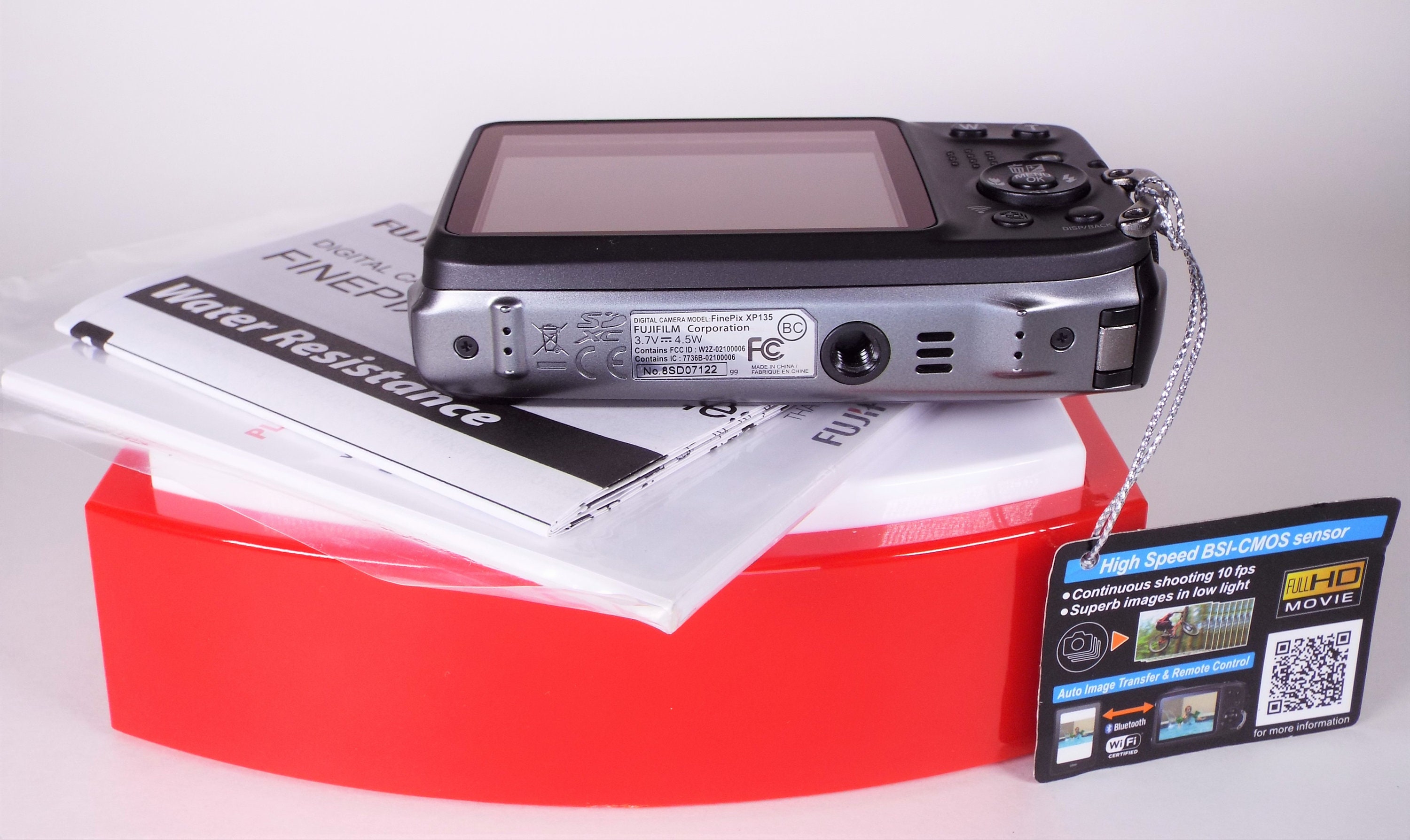 Fujifilm FinePix XP135 Waterproof Digital Action Camera Set - New in the Box - 16MP - Dark ...