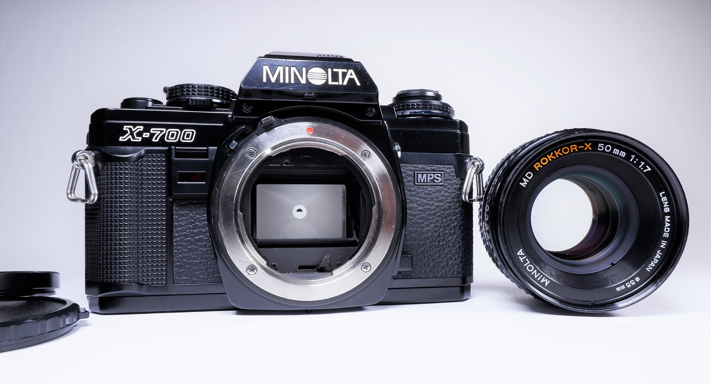 Vintage Minolta X-700 35mm SLR Film Camera w/ Minolta MD Rokkor-X 50mm ...