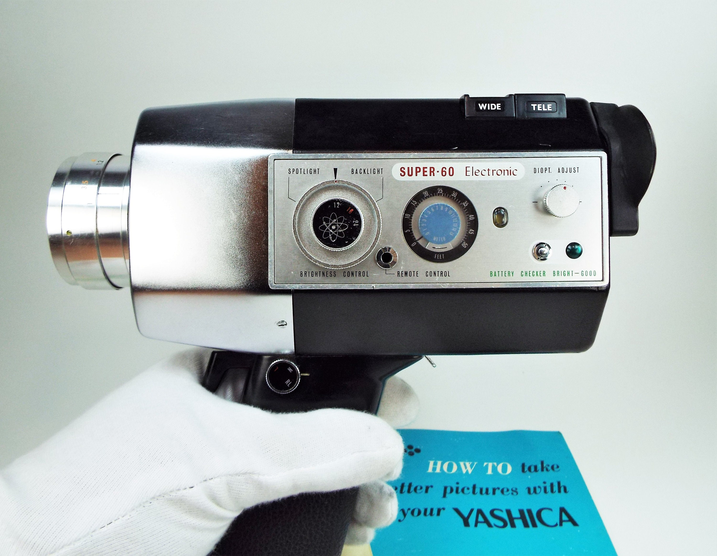 Yashica Super 60E Super 8 Movie Camera w/ Instruction Booklet and ...