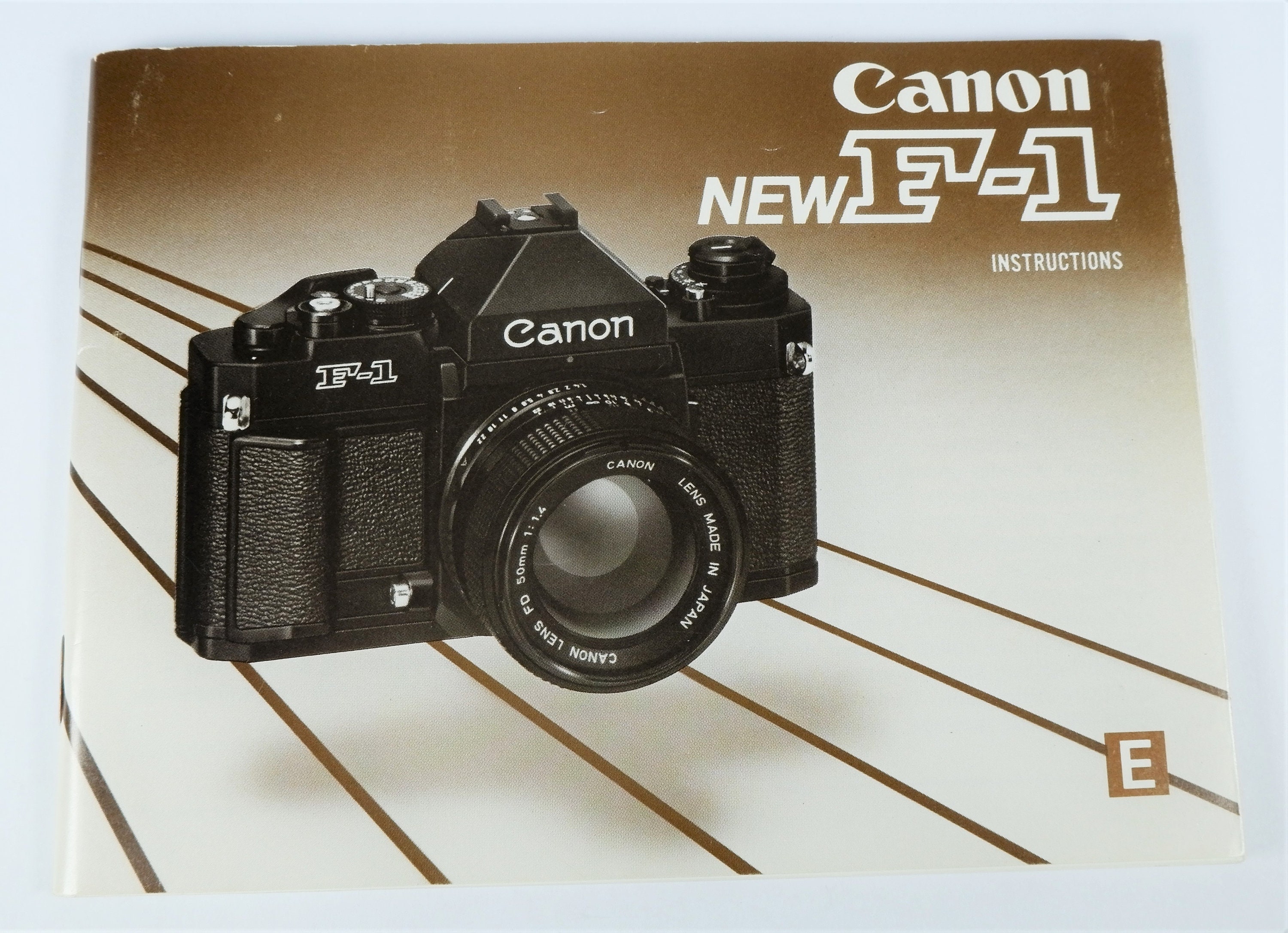 Canon New F-1 35mm SLR Film Camera Instruction Book - 1982 - Nearly Mint New - Perfect ...