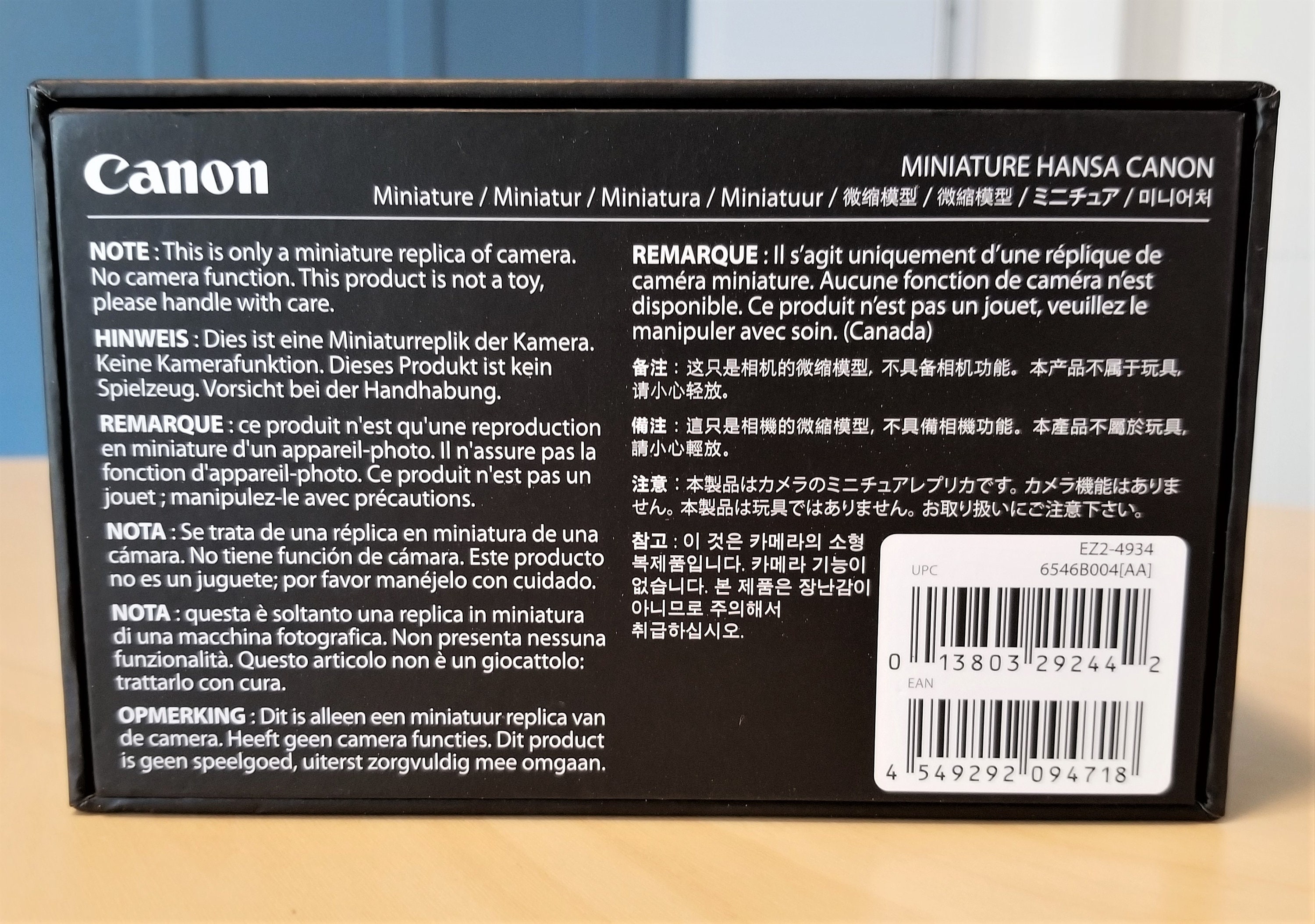 Canon Camera 75th Year Celebration Limited Edition Hansa Canon Model ...