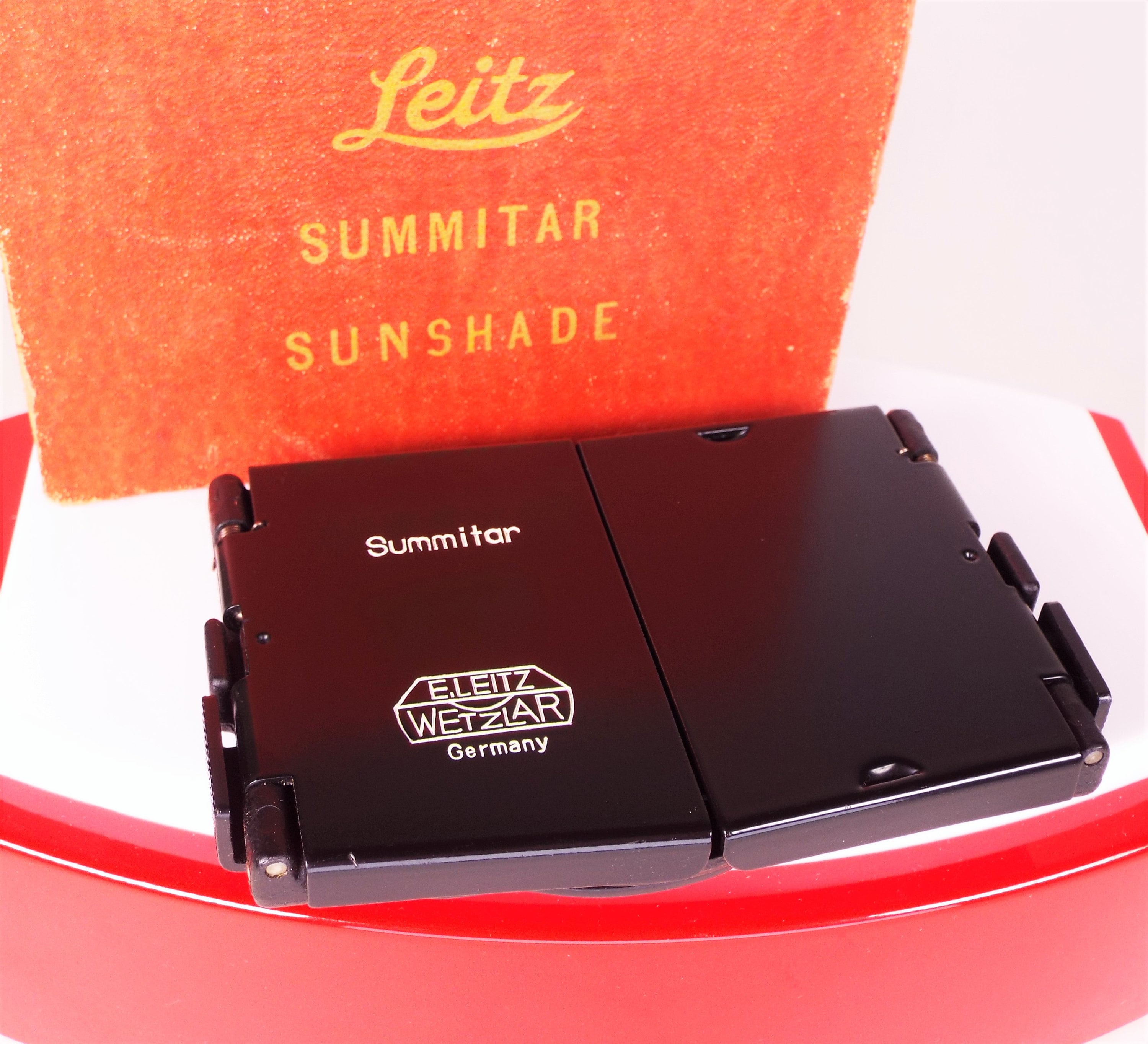 Leica Leitz Summitar Sunshade / Lens Hood in Black with its Original ...