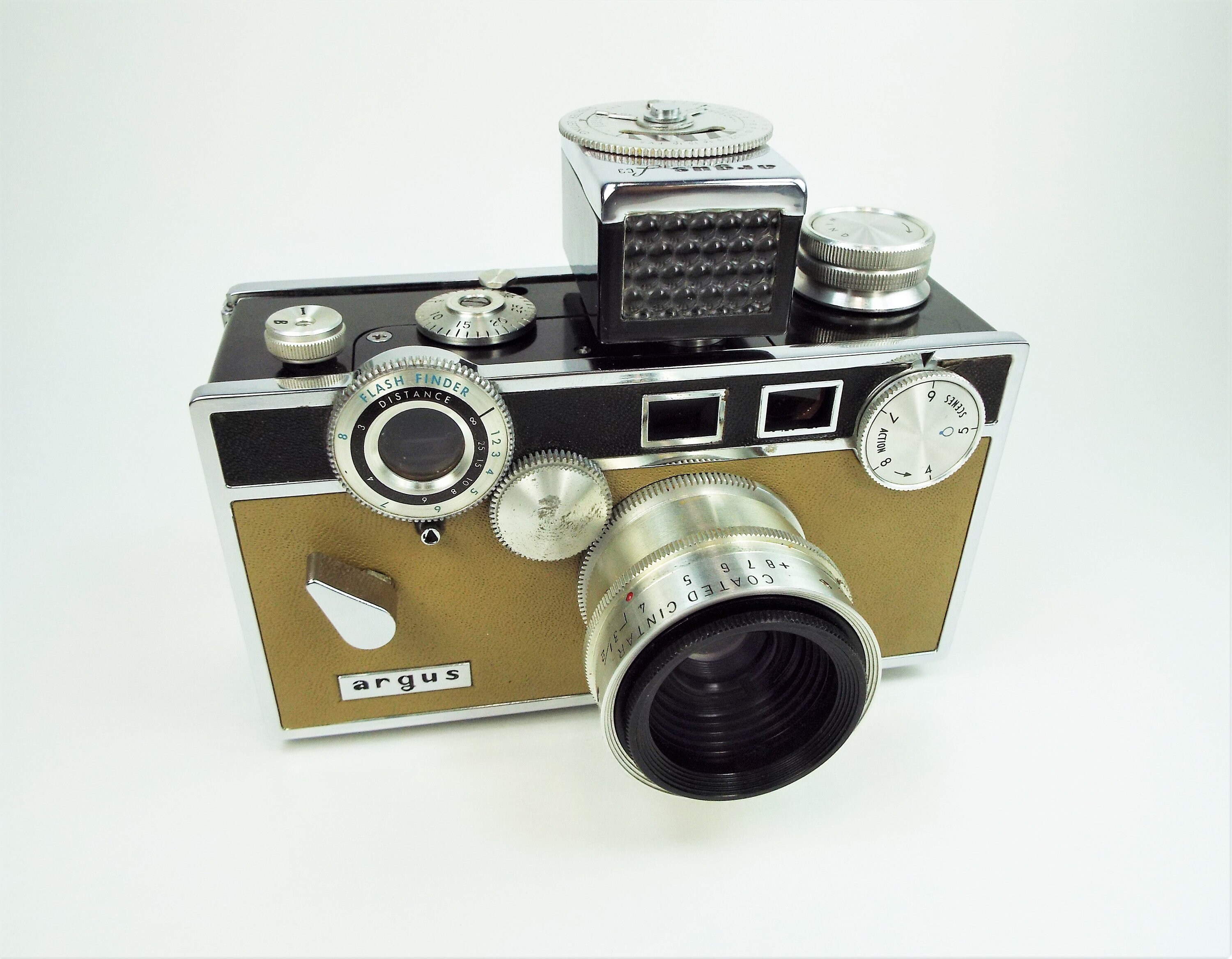 Vintage Argus Match-Matic C3 35mm Film Camera w/ Leather Case, Light ...