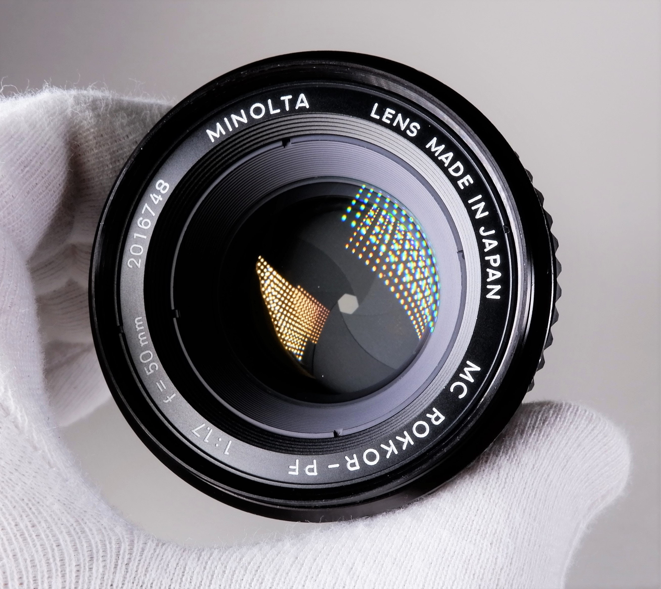 Vintage Minolta MC Rokkor-PF 50mm f/1.7 Standard Lens - 35mm SLR Film ...