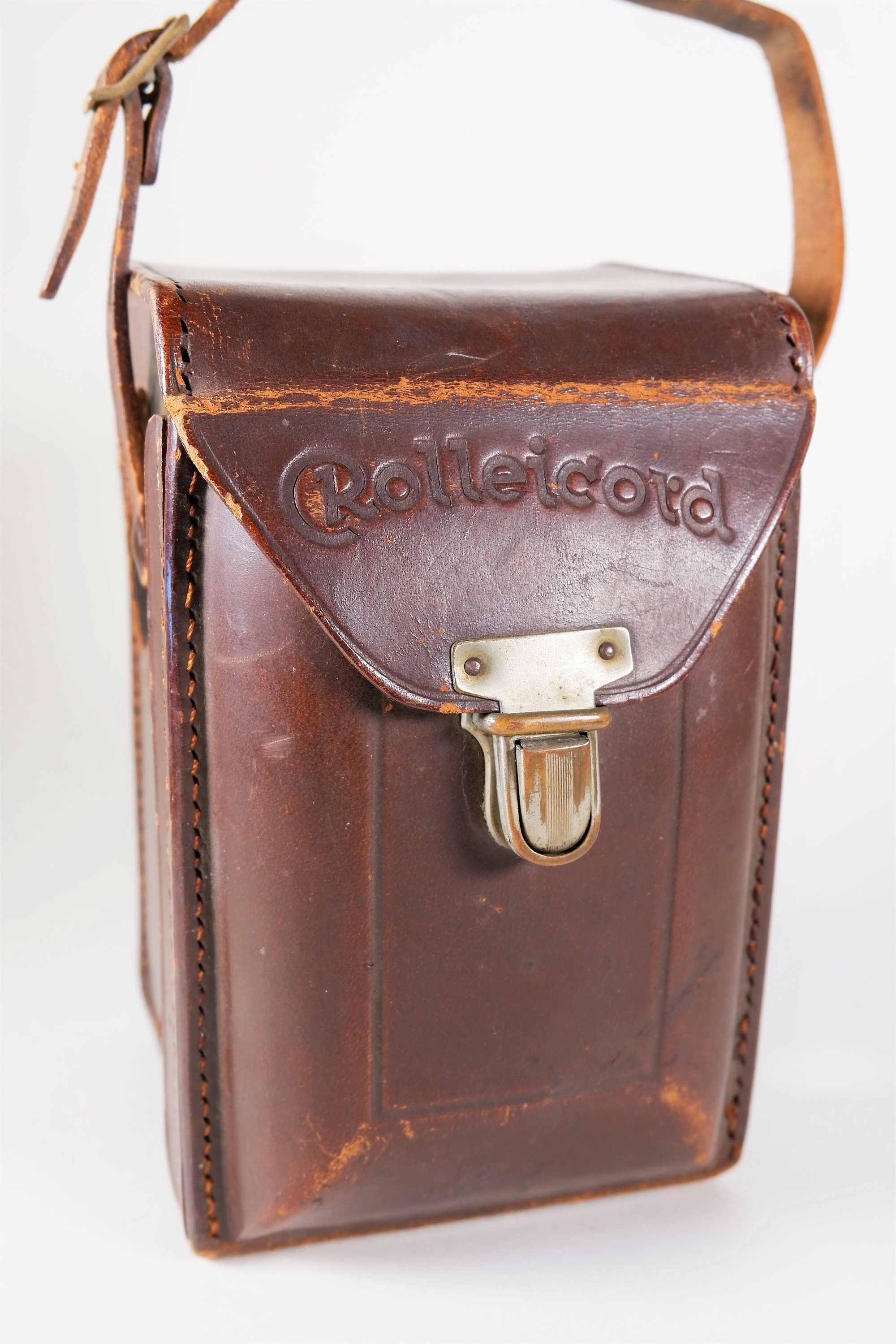 Vintage Rolleicord TLR Leather Camera Case - Made in Germany 1938 ...