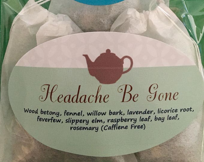 Headache Be Gone Tea - Etsy
