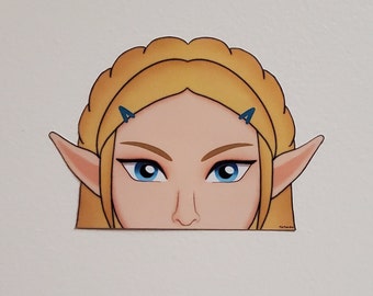 Wolf Link Peeker Decal Sticker Legend of Zelda Sticker - Etsy