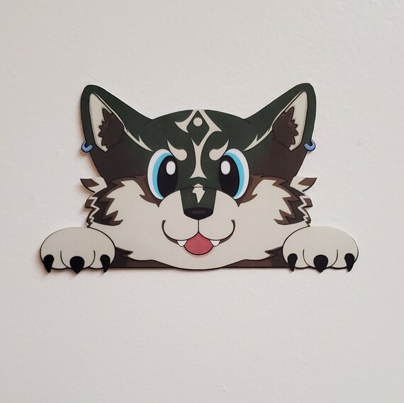 Wolf Link Peeker Decal Sticker Legend of Zelda Sticker | Etsy