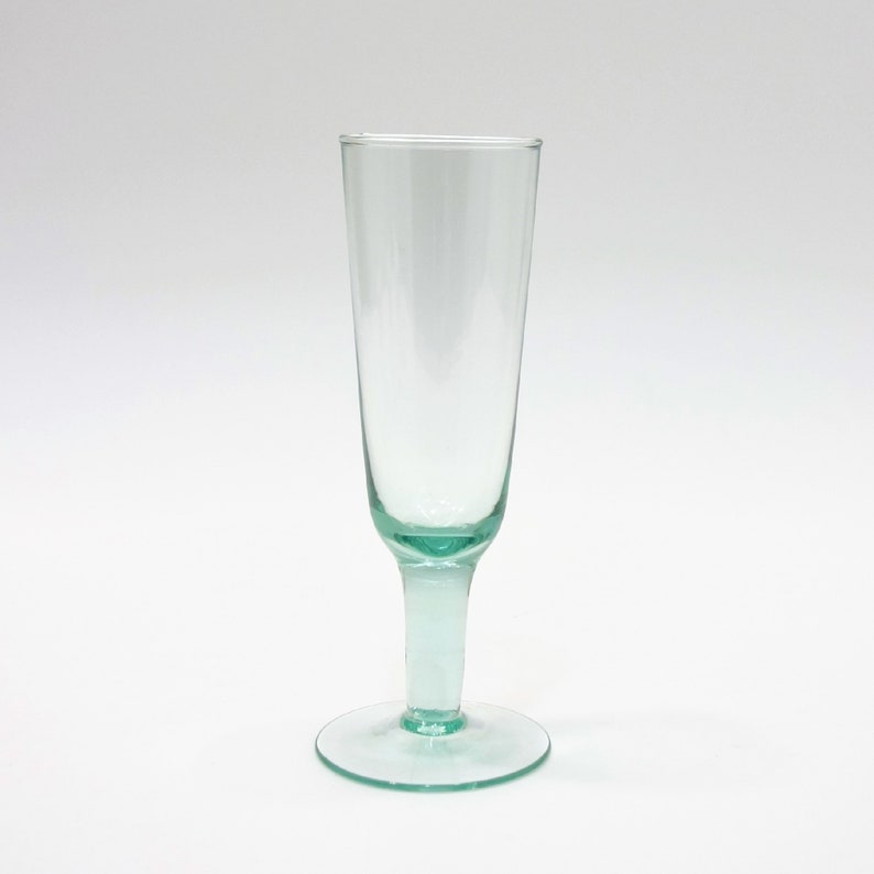 RECYCLED GLASS Fluted Prosecco Champagne Flute 220ml Clear - Etsy