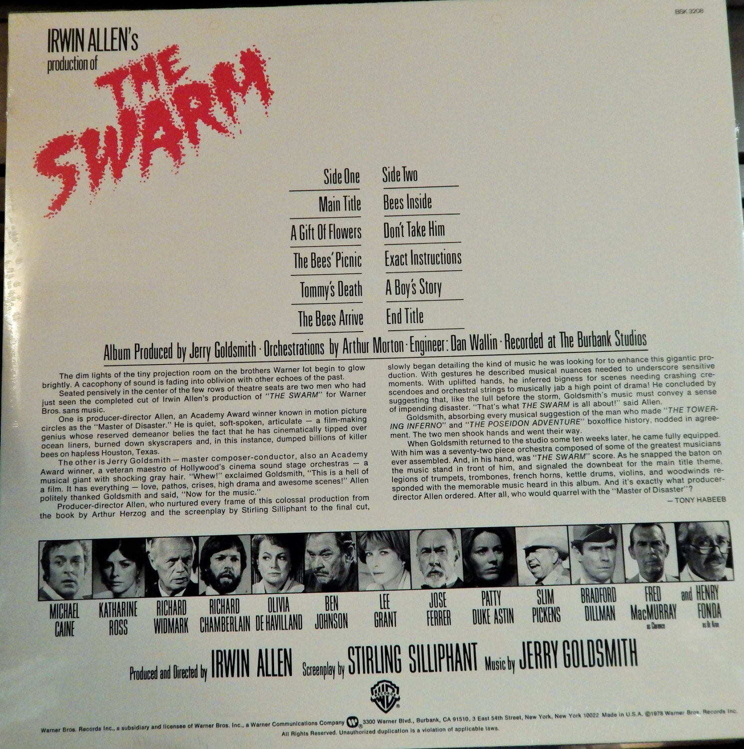 Swarm 1978 music Jerry Goldsmith Mint 12 Vinyl LP | Etsy