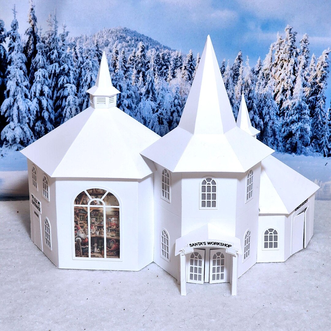 Santa's Workshop: Pre-cut Building Kit to Make Your Own Miniature Putz ...