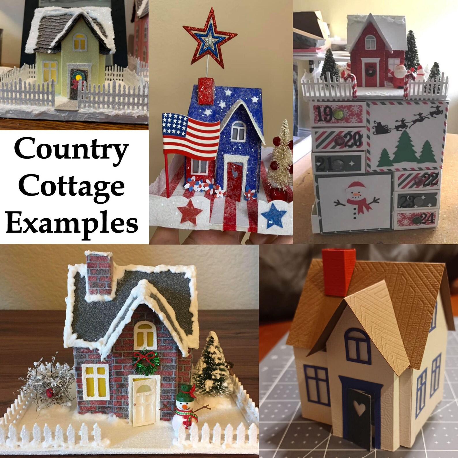 Country Cottage With Outhouse: Pre-cut House Kit to Make Your Own ...