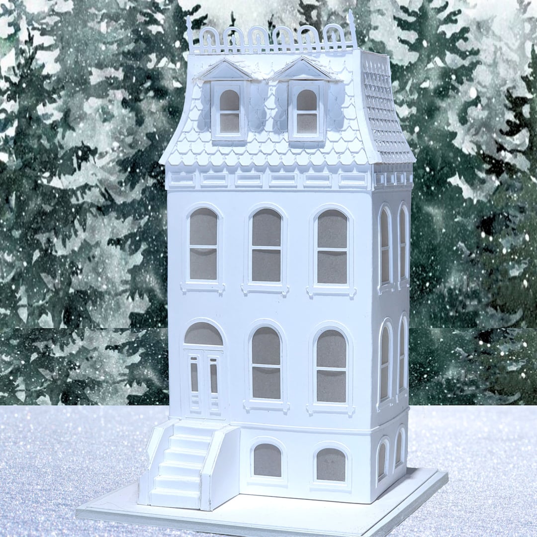 Lafayette Square: Pre-cut House Kit to Make Your Own Miniature Putz ...