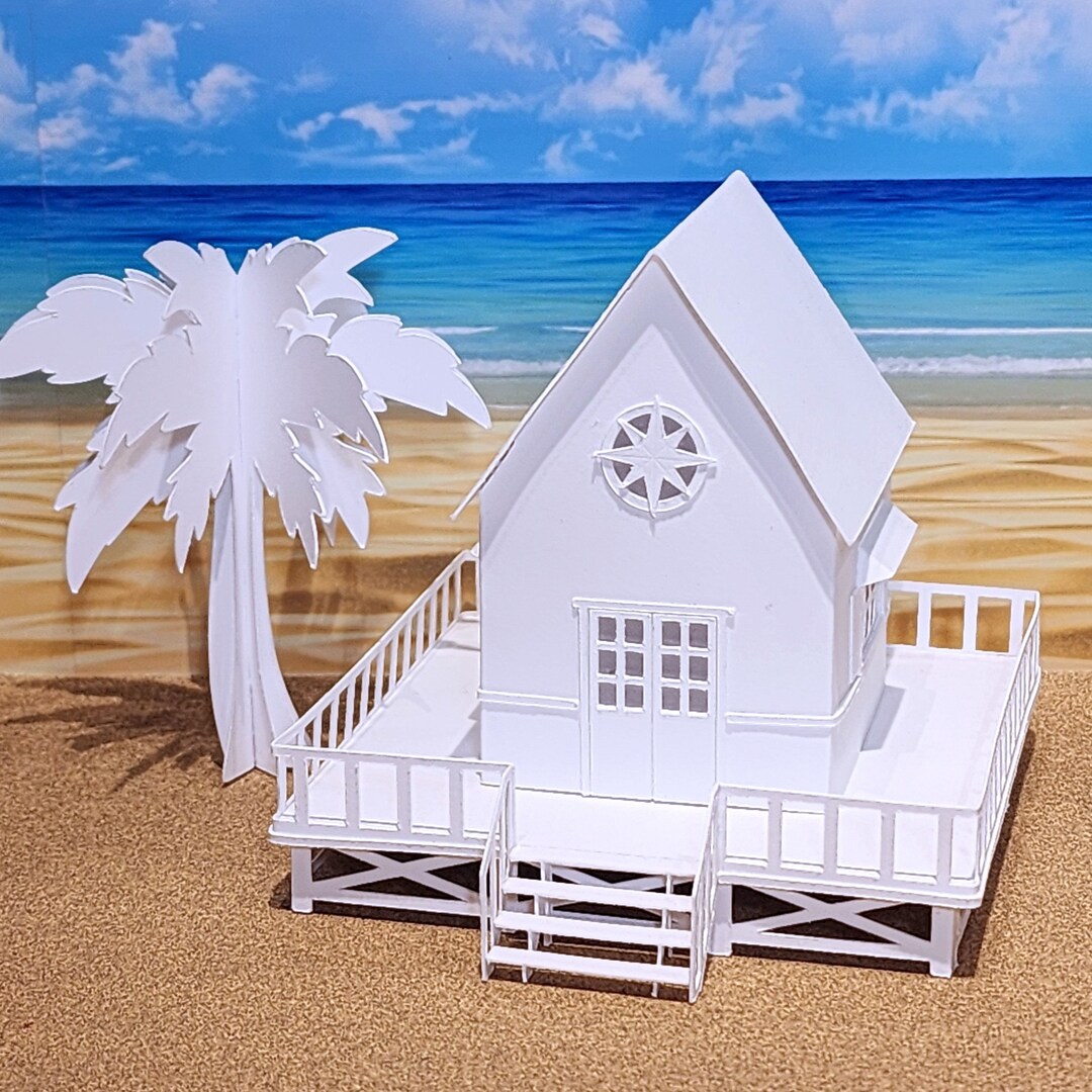 Beach House: Pre-cut House Kit to Make Your Own Miniature Putz Style ...