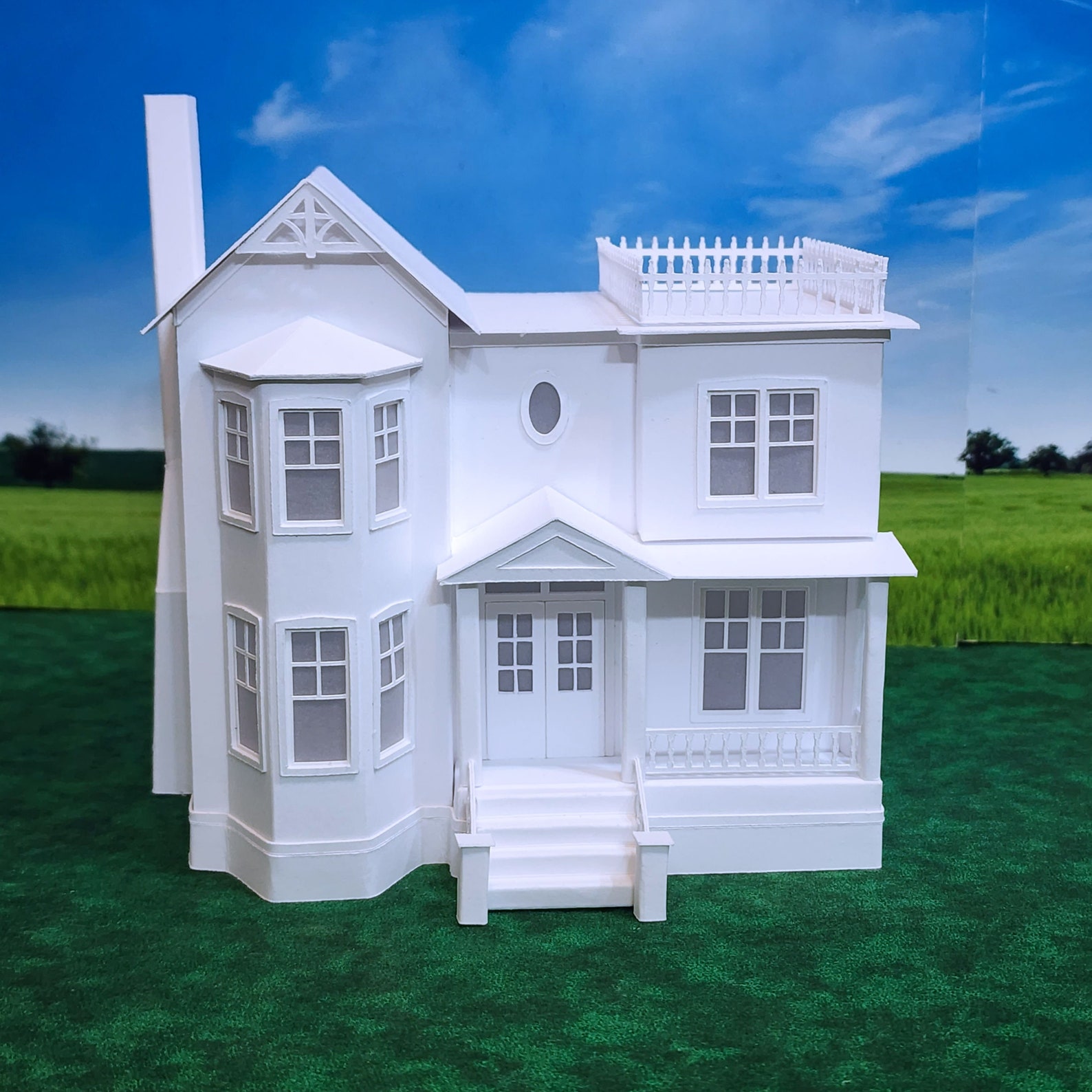 Pre-cut House Kit : Brookside Manor Kit to Make Your Own Putz - Etsy