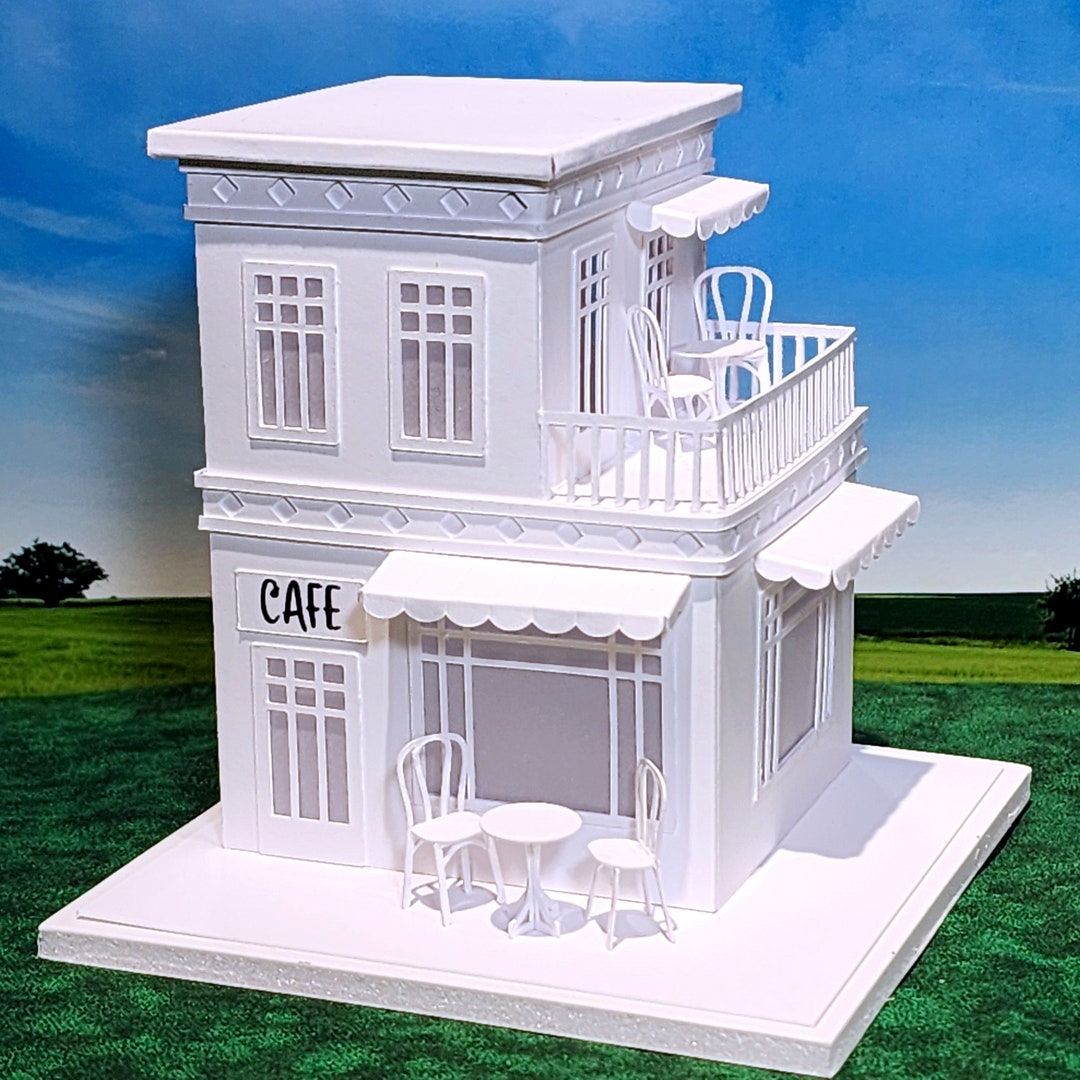 Village Cafe: Pre-cut Building Kit to Make Your Own Miniature Putz ...