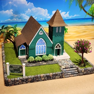 Village Church: Pre-cut Building Kit to Make Your Own Miniature Putz ...
