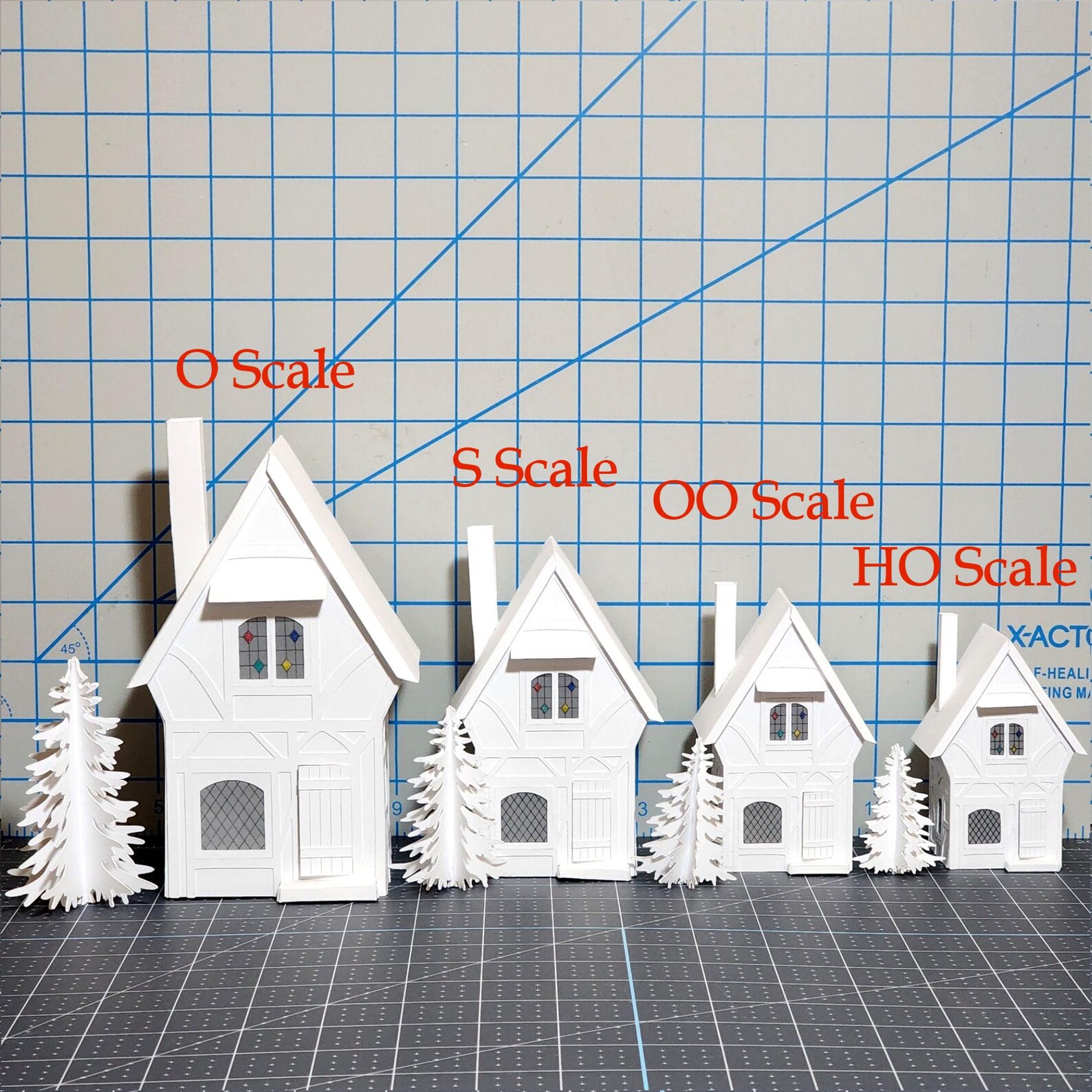 Village Church: Pre-cut Building Kit to Make Your Own Miniature Putz ...