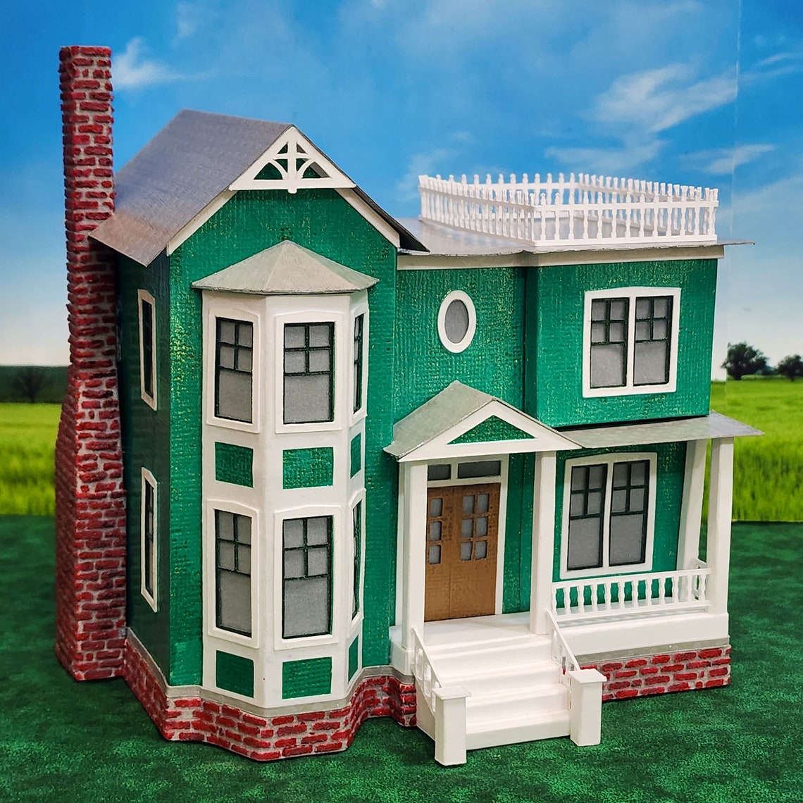 Pre-cut House Kit : Brookside Manor Kit to Make Your Own Putz - Etsy