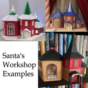 Santa's Workshop: Pre-cut Building Kit to Make Your Own Miniature Putz ...