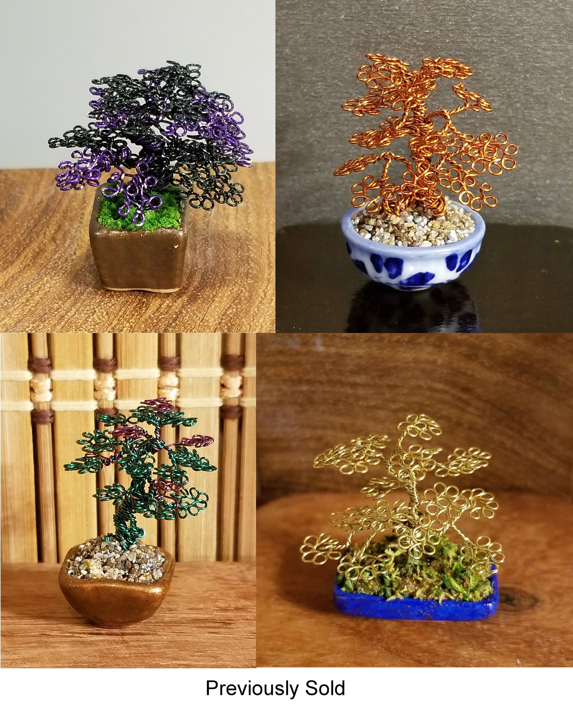 Miniature Wire Bonsai Tree | Etsy