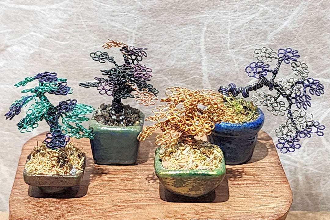 Miniature Wire Bonsai Tree - Etsy