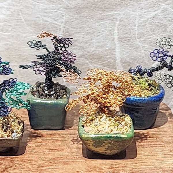 Wire Bonsai Tree Cherry - Etsy