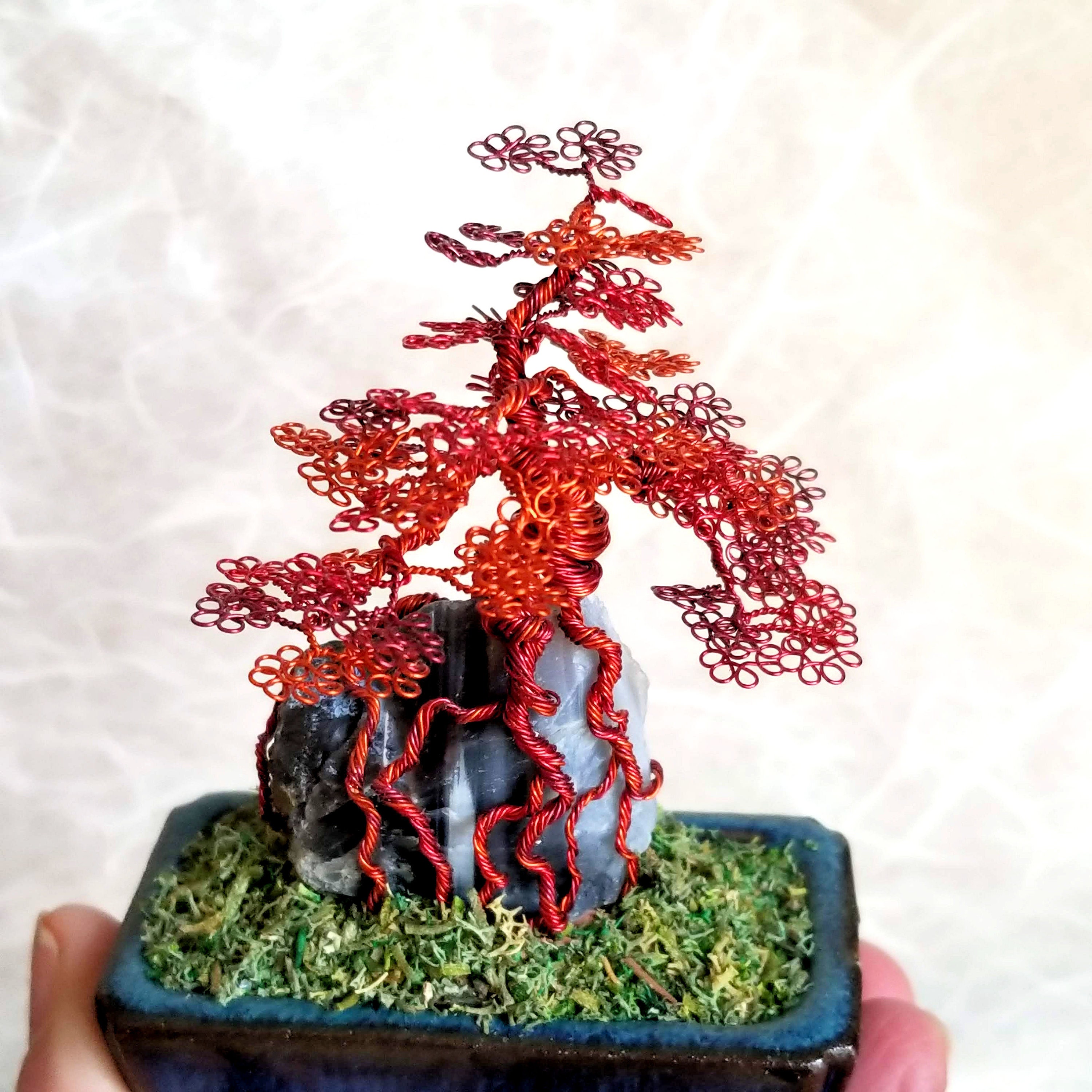 Seki-joju Miniature Wire Bonsai Tree | Etsy